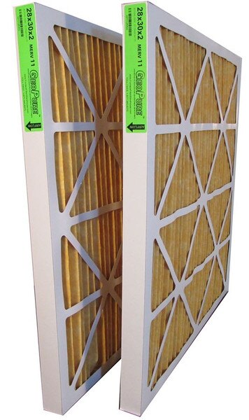 Geothermal 28x30x2 MERV 11 Air Filters (Pack of 2)